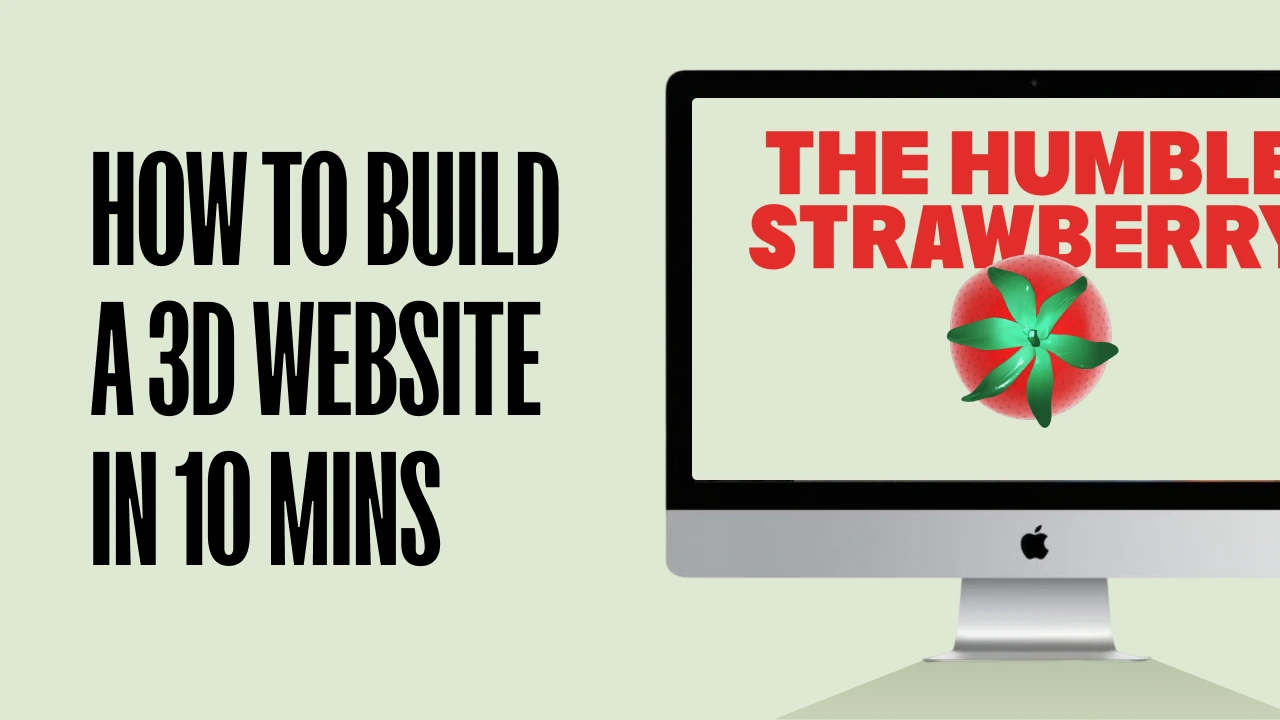 How to build a 3D website in 10 mins | Jack Redley Design | Website Design & Development Bristol